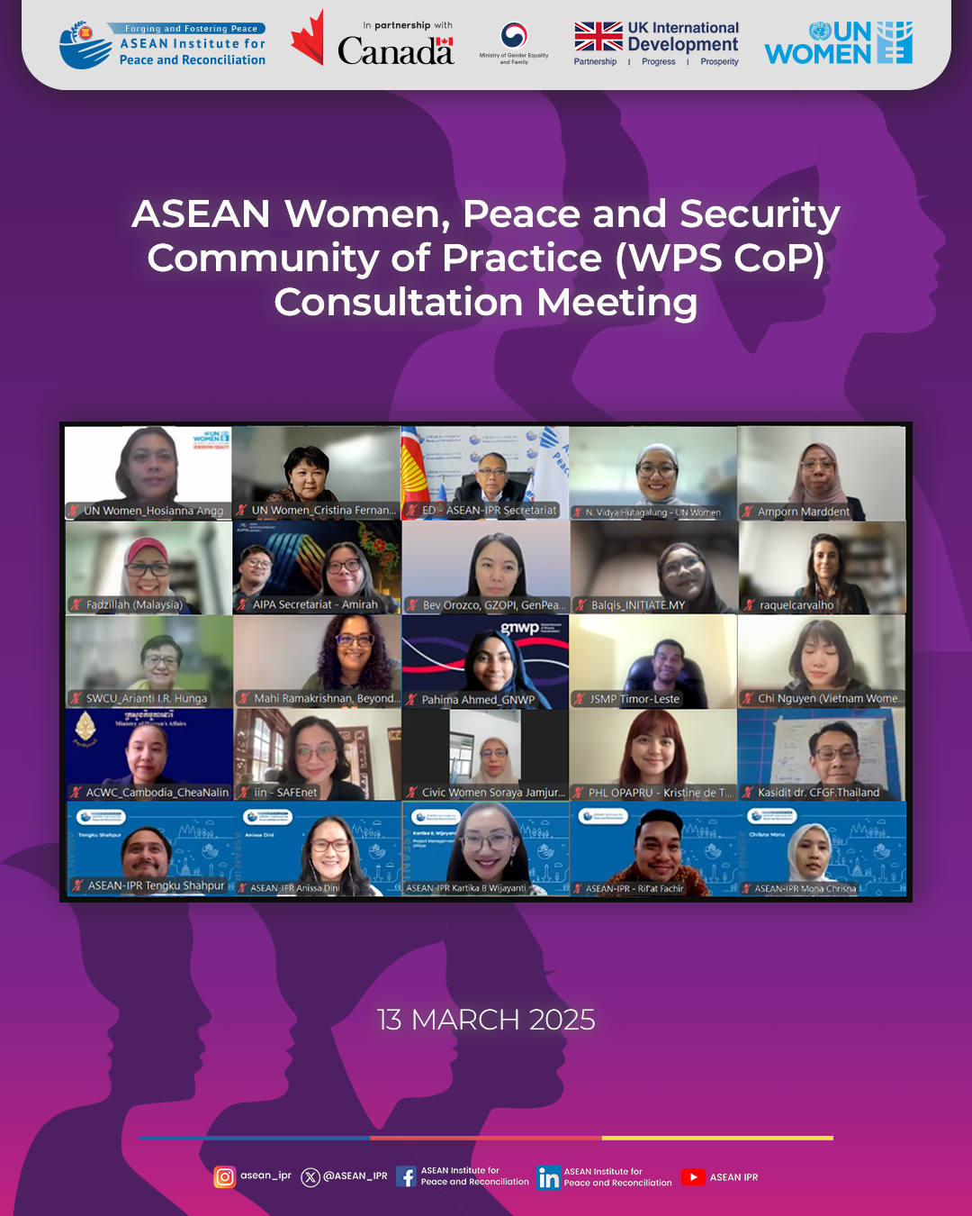 First Women, Peace and Security Community of Practice Consultation ...